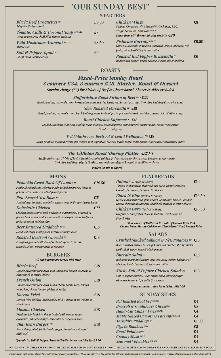 Eat - The Littleton Arms