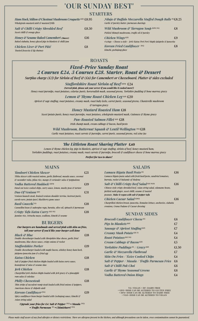 Eat – The Littleton Arms